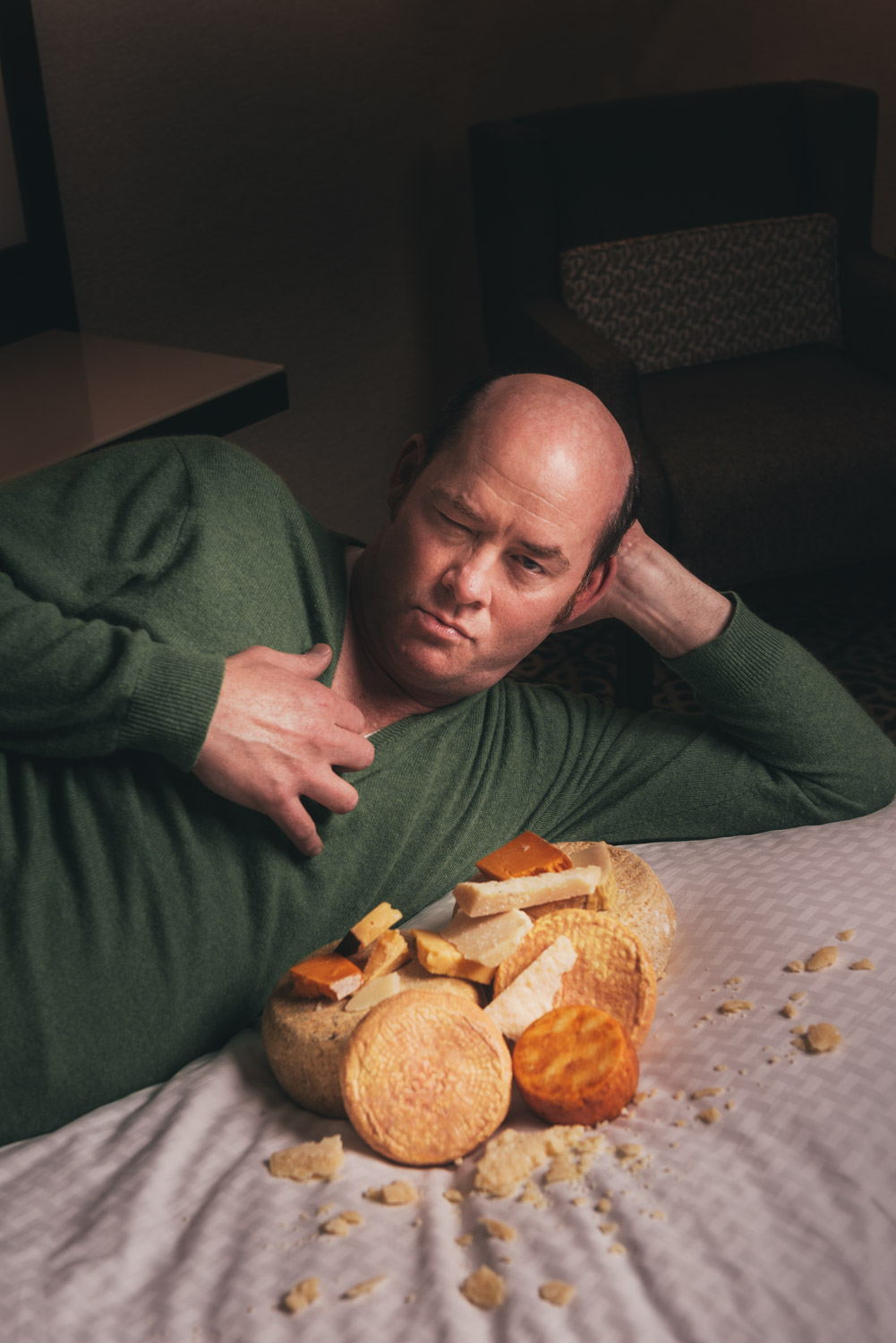 David Koechner Makes Love to Cheese | Ben Gebo Photography